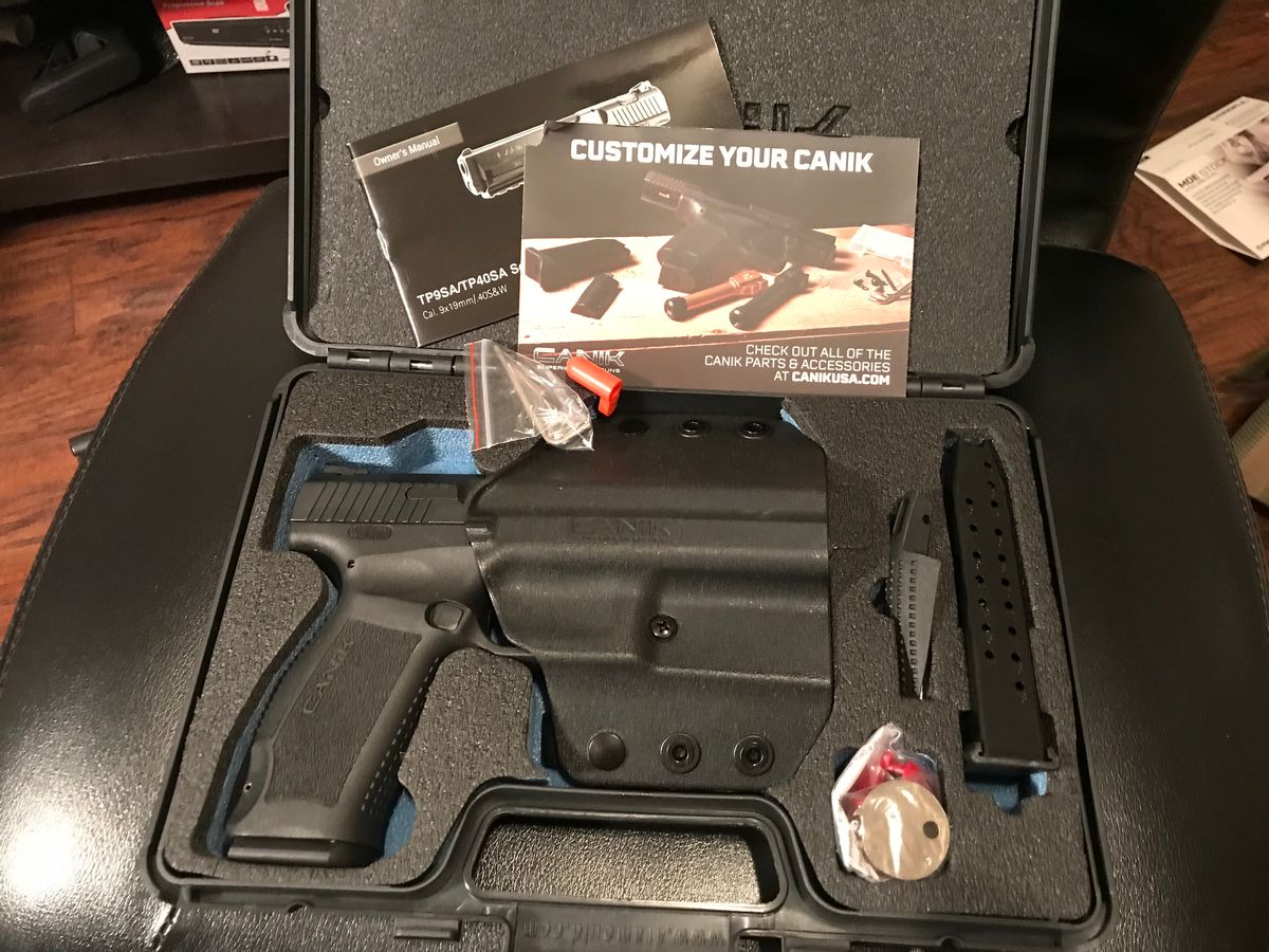 Canik TP9SA MOD 2 2-18 round magazines 4.5 inch barrel back straps ...